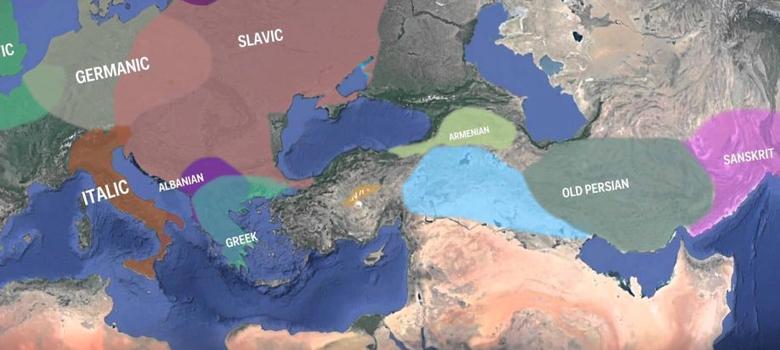 Video: an animated map shows how Sanskrit may have come to India