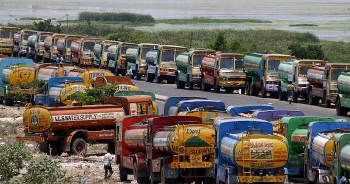 In Chennai, a tanker strike spells the beginning of a water crisis even ...