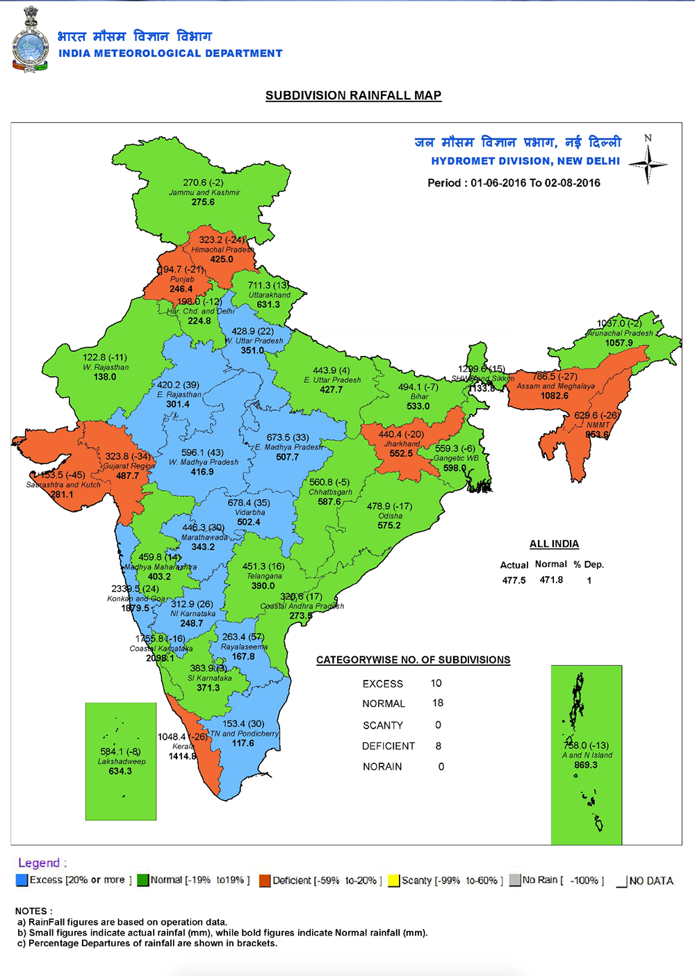 As parts of India flood, here are the places that remain dry